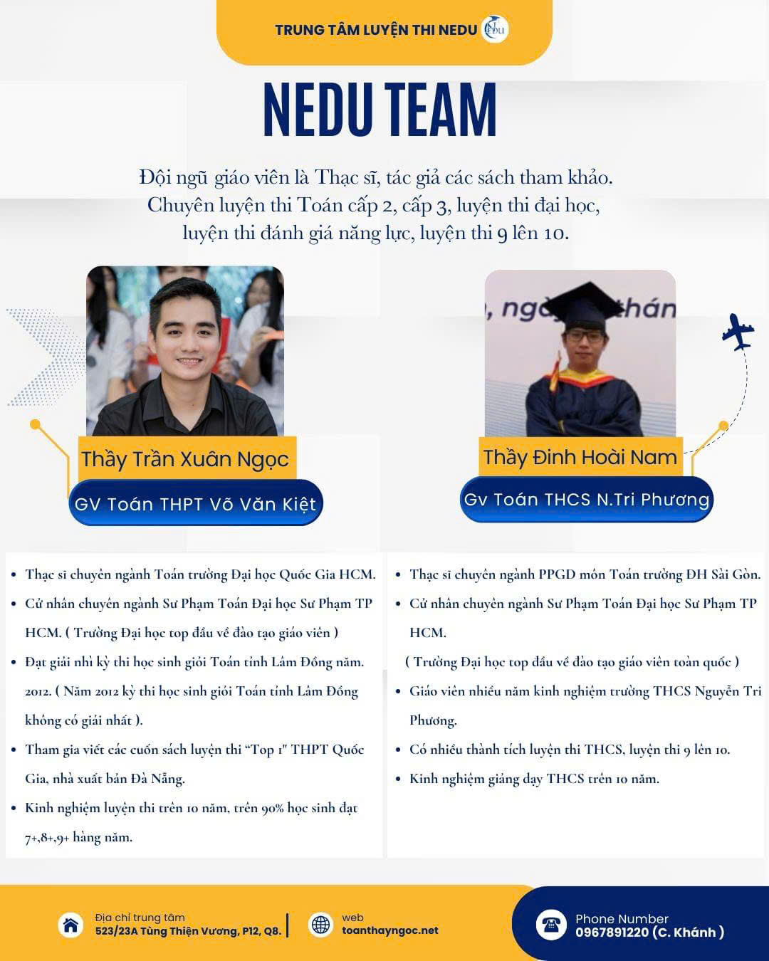 Toán NEDU - Luyện thi Toán